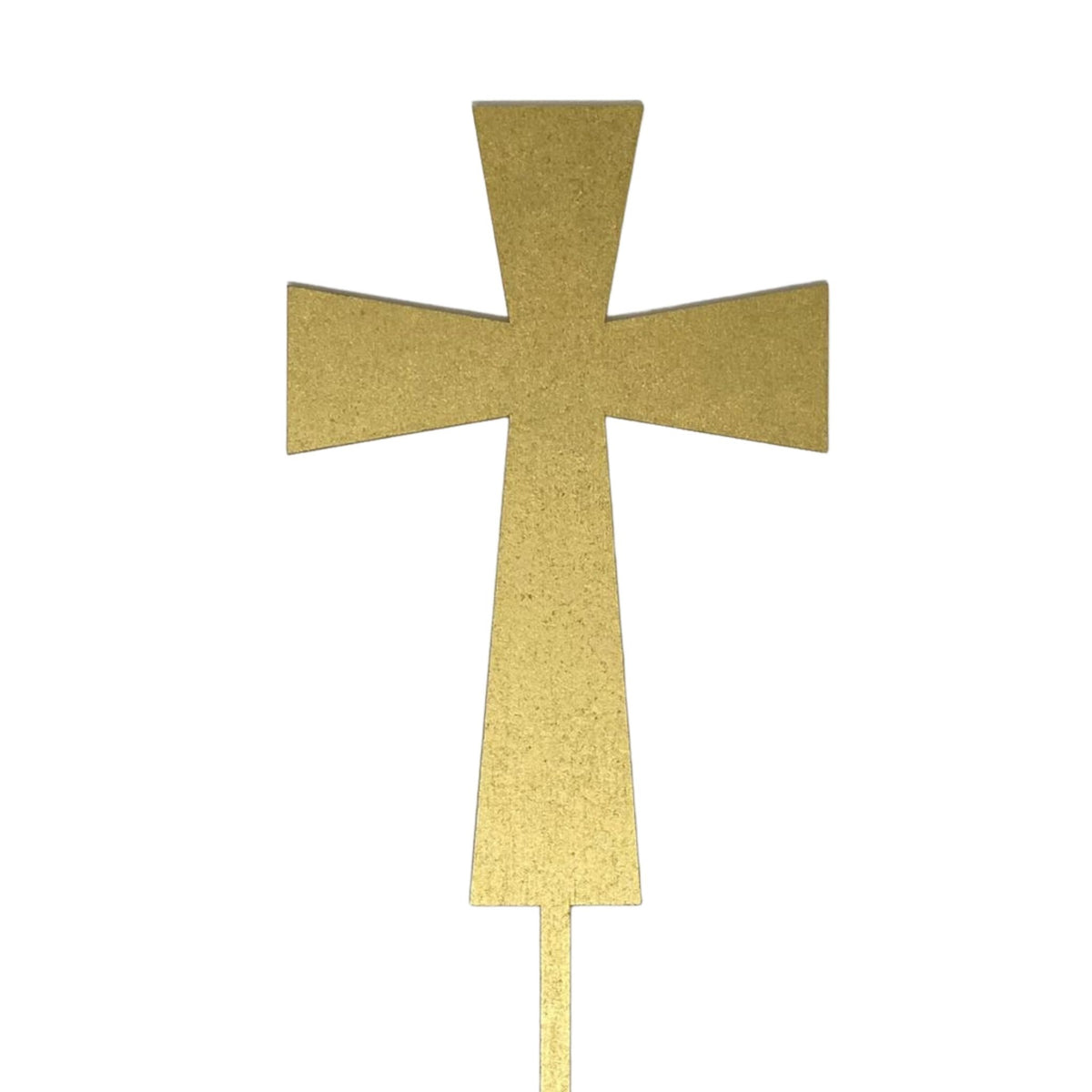 Topper Cruz en Mdf Plata o Dorado – Cake Studio Mty