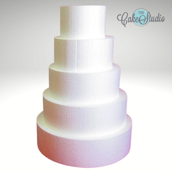 Dummy de Unicel Redondo Comprimido (Variedad Tamaños) – Cake Studio Mty